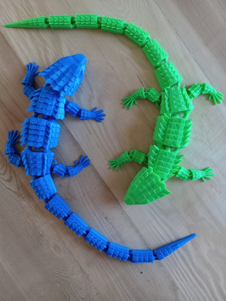 3d Printed Articulated Lizard - Etsy