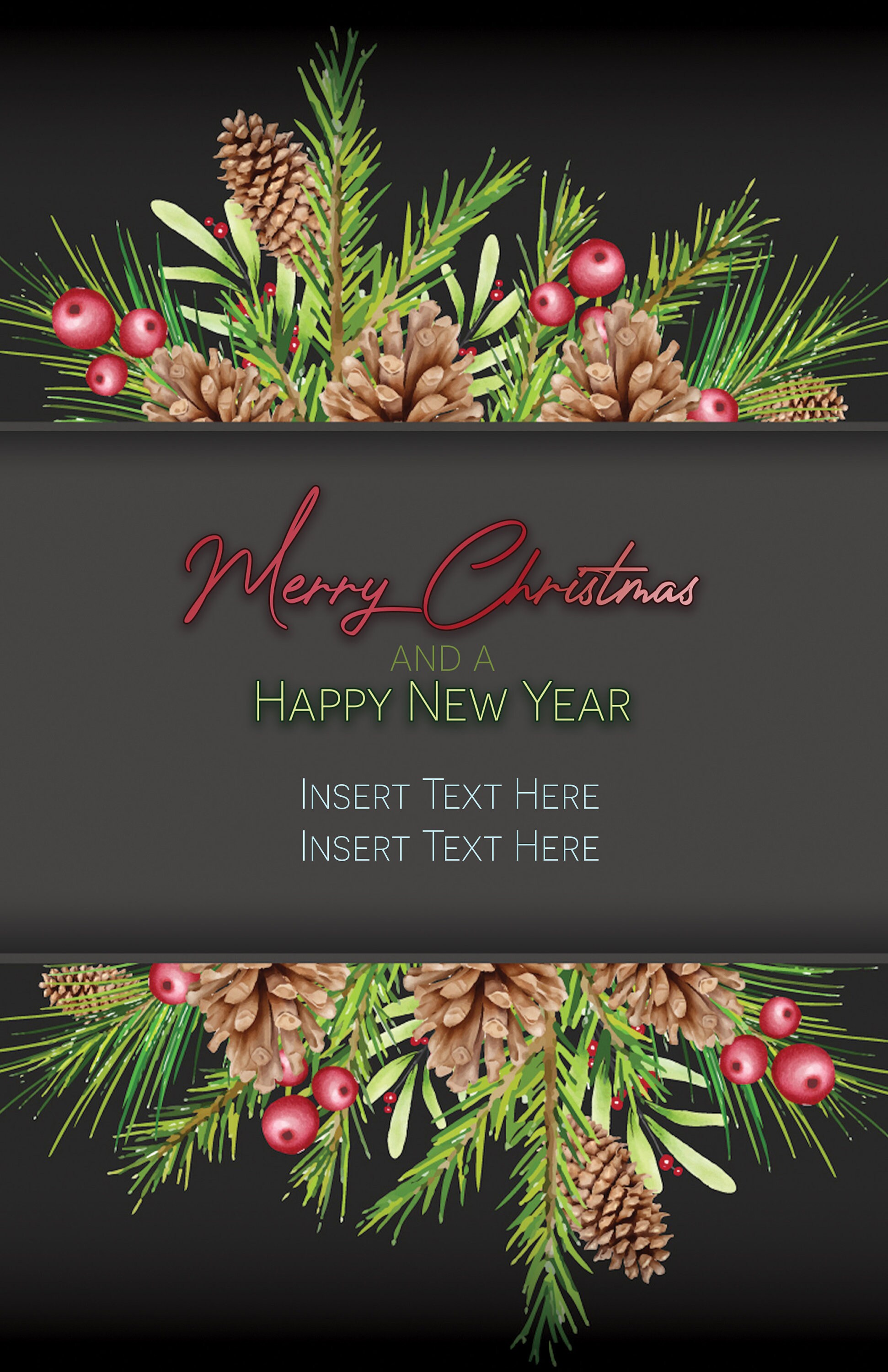 Christmas Basics: Program Template Christmas Foliage - Etsy