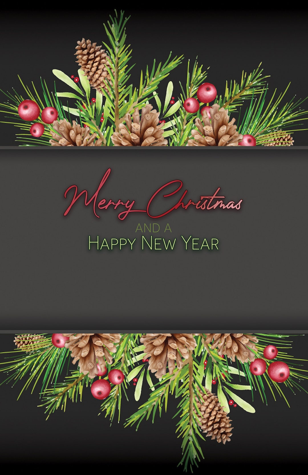 Christmas Basics: Program Template Christmas Foliage - Etsy