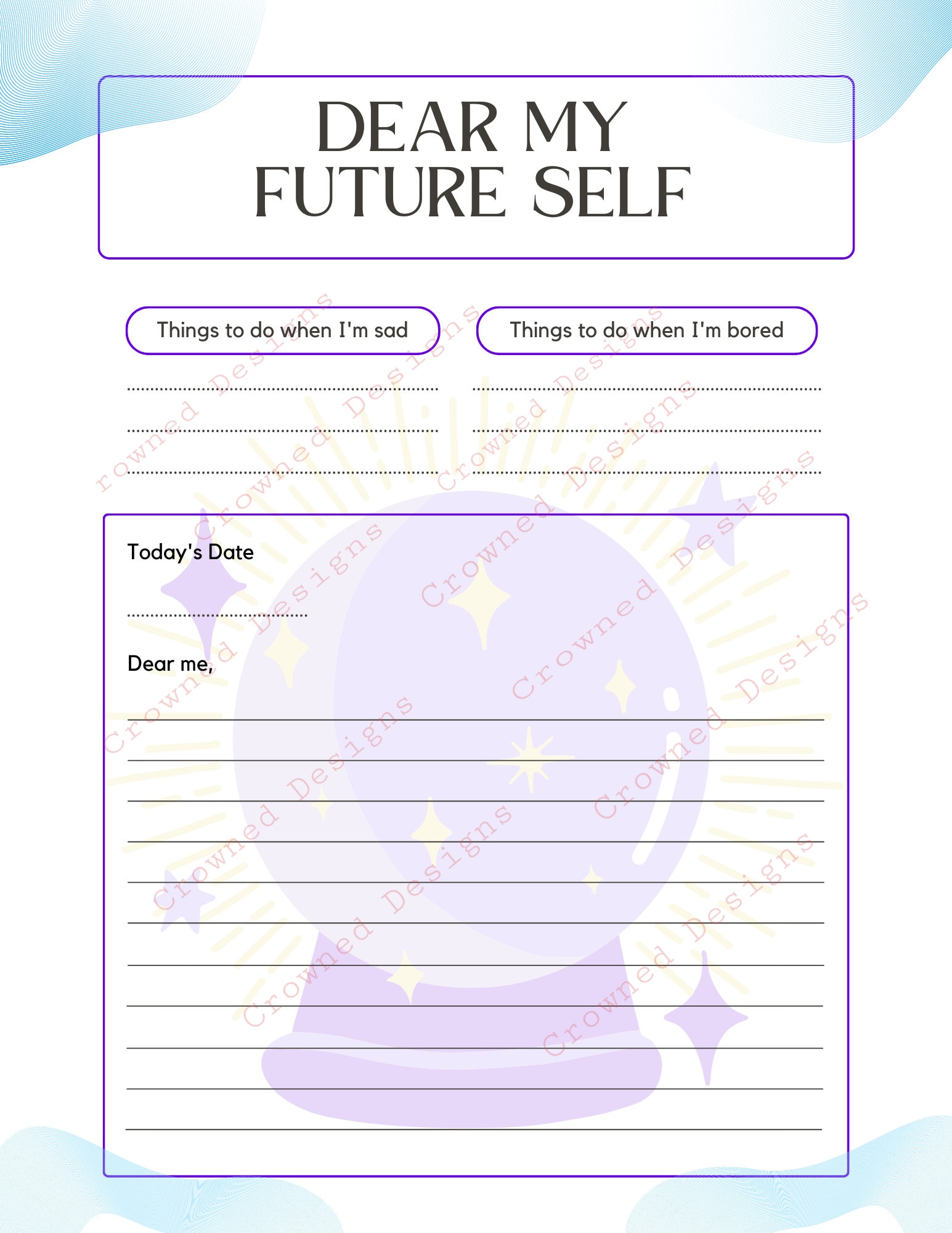 DEAR FUTURE SELF/ Future Planner, Instant Download, Pdf File/ Letter to ... DEAR FUTURE SELF/ Future Planner, Instant Download, Pdf File/ Letter to ...