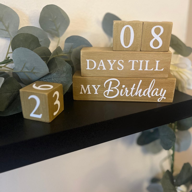 Countdown Blocks - Etsy