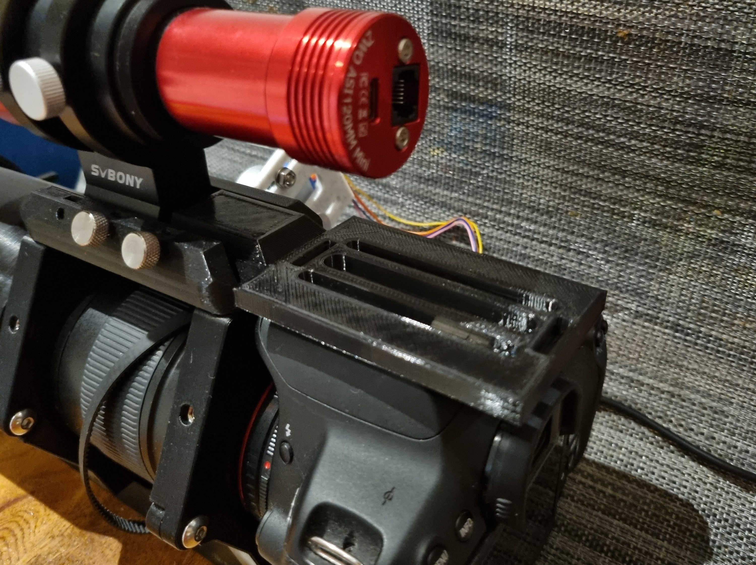 ASI Air Plus / Raspberry Pi Guide Rail Mounting Bracket for Samyang ...