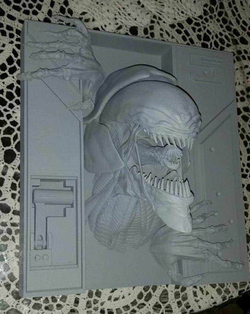 Alien in Wall STL 3D Print Files for Digital Download and 3D - Etsy Finland