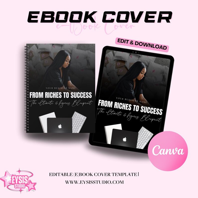 From Riches to Success Ebook Cover Template | Editable in Canva ...
