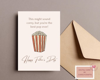 Digital Punny Father's Day Card - Etsy