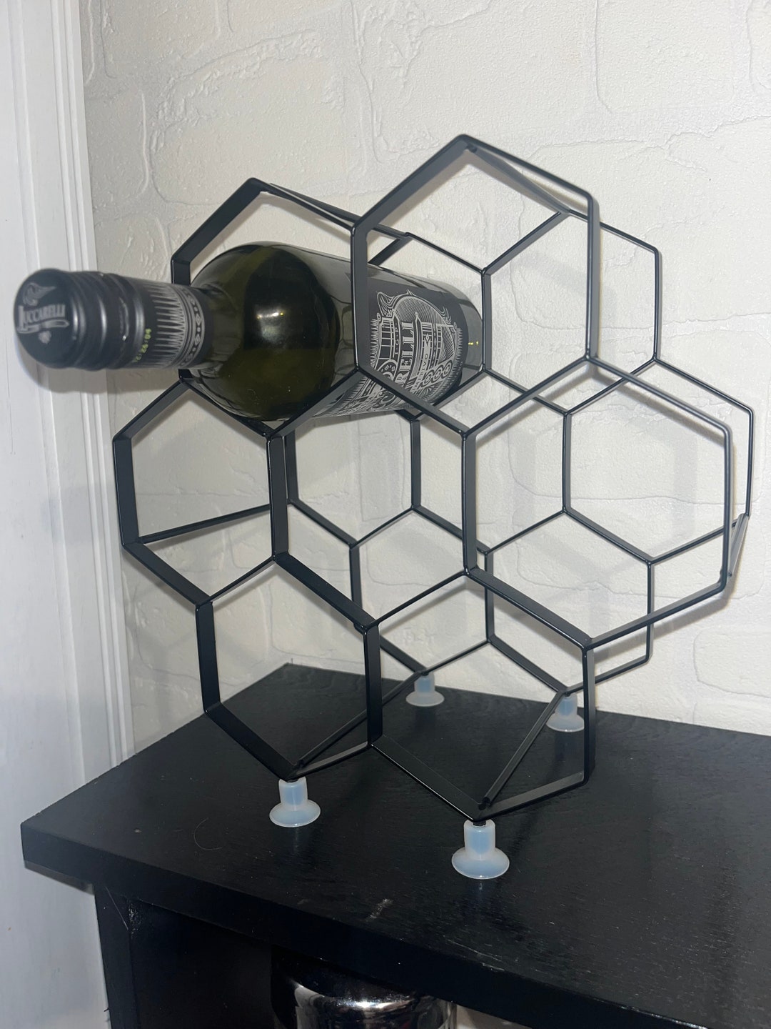 Honeycomb Wine Rack Metal Wine Rack Wine Barware - Etsy