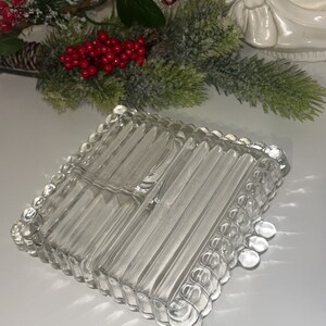 3 Part Crystal Tray, Crystal Catchall, Crystal Pickle Dish - Etsy