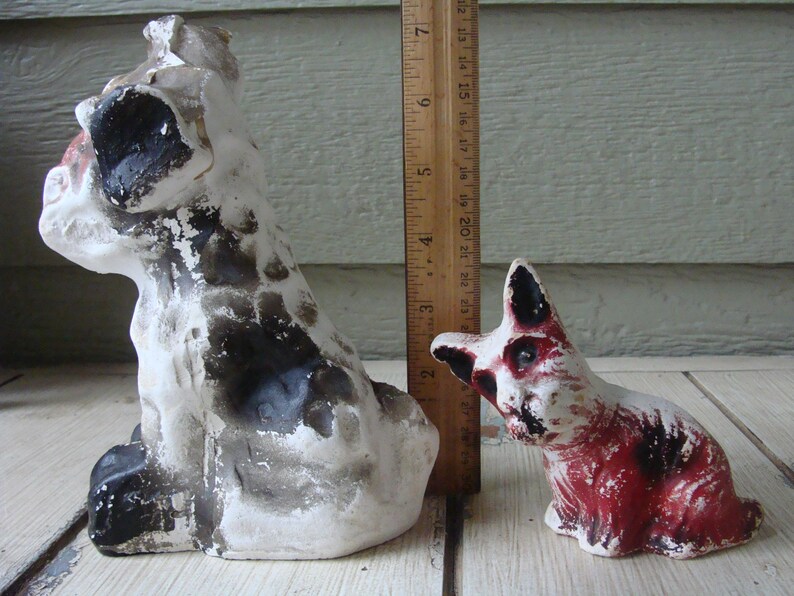 Vintage Chalk Dog Carnival Prize Set - Etsy