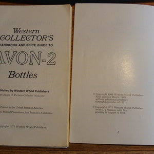 Vintage Avon Bottles and Avon Collector's Books - Etsy