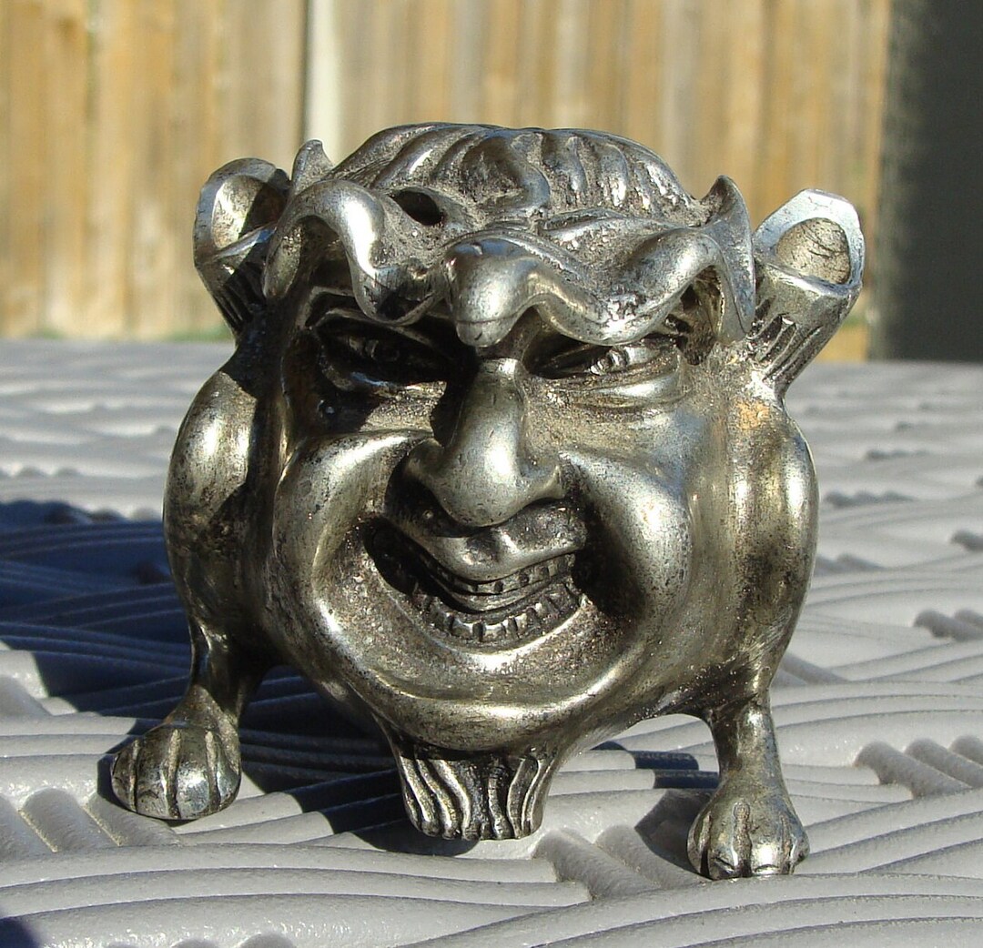 Antique Victorian Demon/devil/gargoyle/imp Inkwell/incense - Etsy