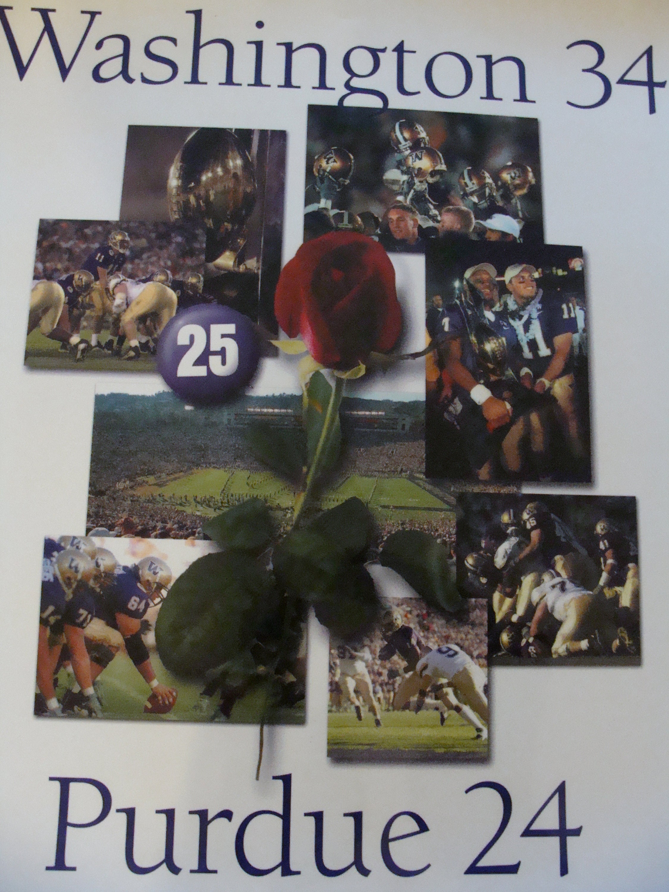 Vintage 2001 University of Washington Huskies Rose Bowl - Etsy