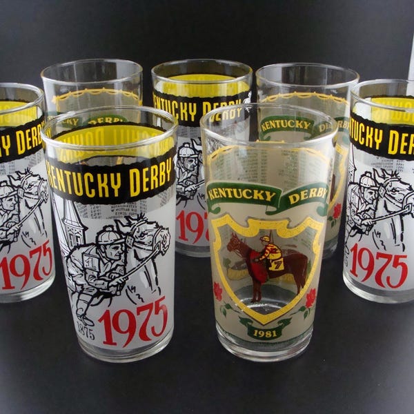 Kentucky Derby Glass - Etsy