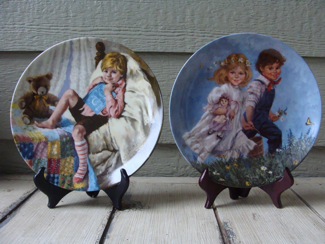 Vintage 1980s Limited Edition Reco Collector Plates Mother Goose Series ...