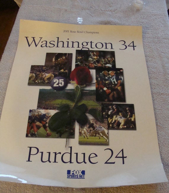 Vintage 2001 University of Washington Huskies Rose Bowl Vintage 2001 University of Washington Huskies Rose Bowl