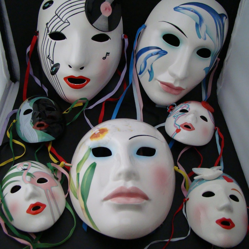 Ceramic Wall Mask - Etsy