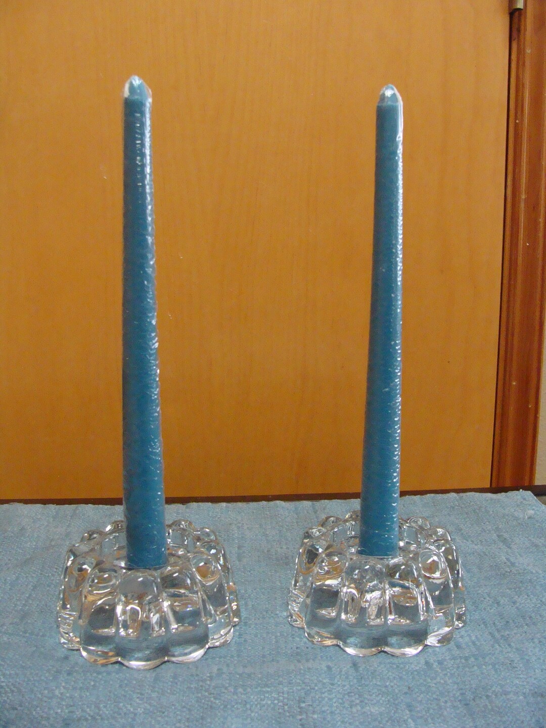 Pair of Vintage Princess House Glass Candlestick Holders - Etsy
