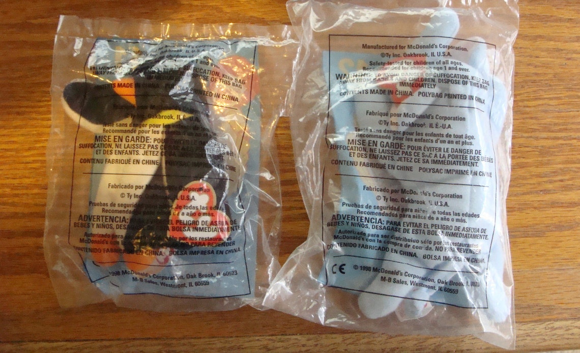 1998 Mcdonalds Ty Teenie Beanie Babies, Complete 12 Piece Set in ...