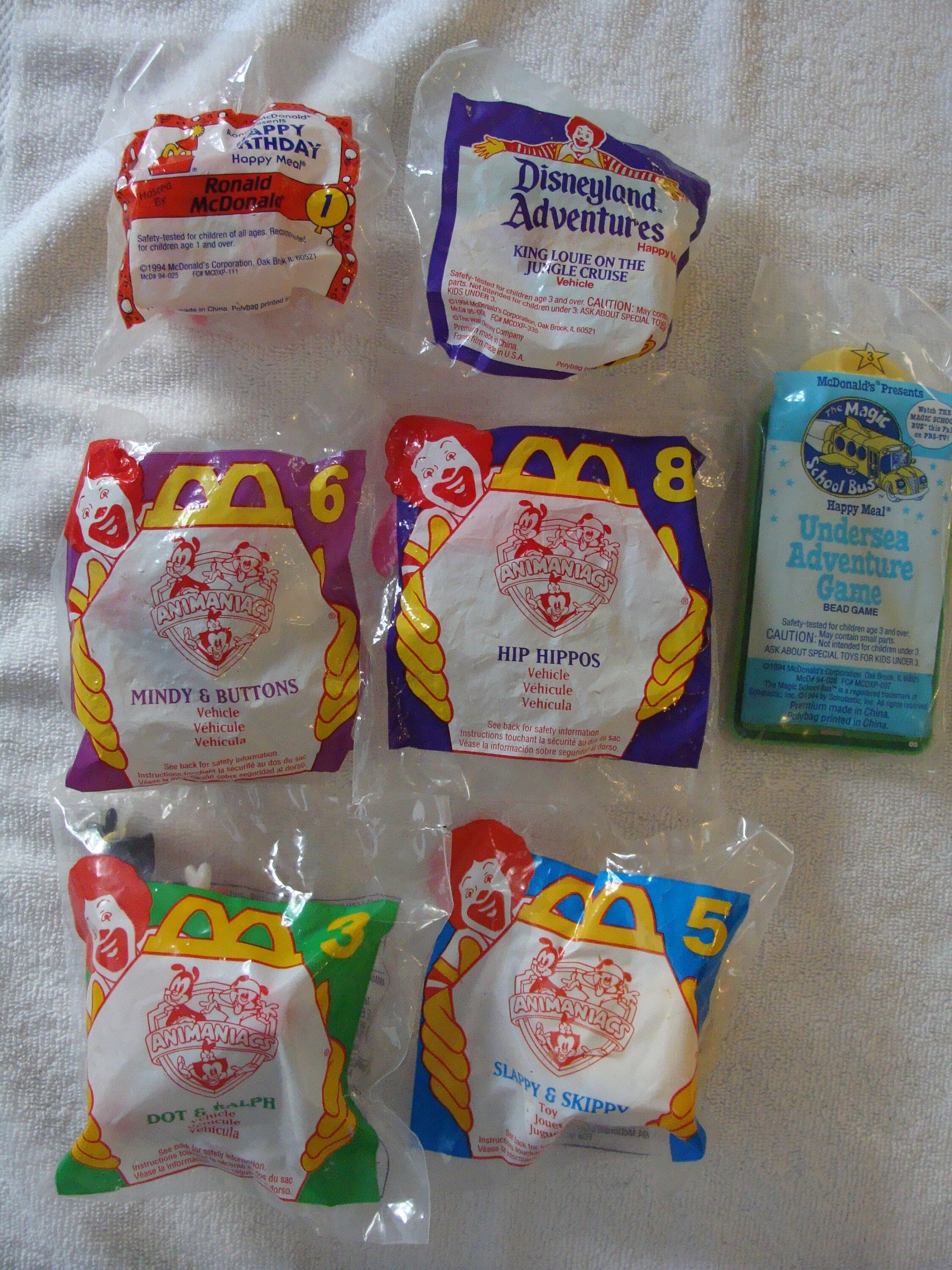 Vintage 1994 Happy Meal Toys-animaniacs Happy Birthday Train - Etsy