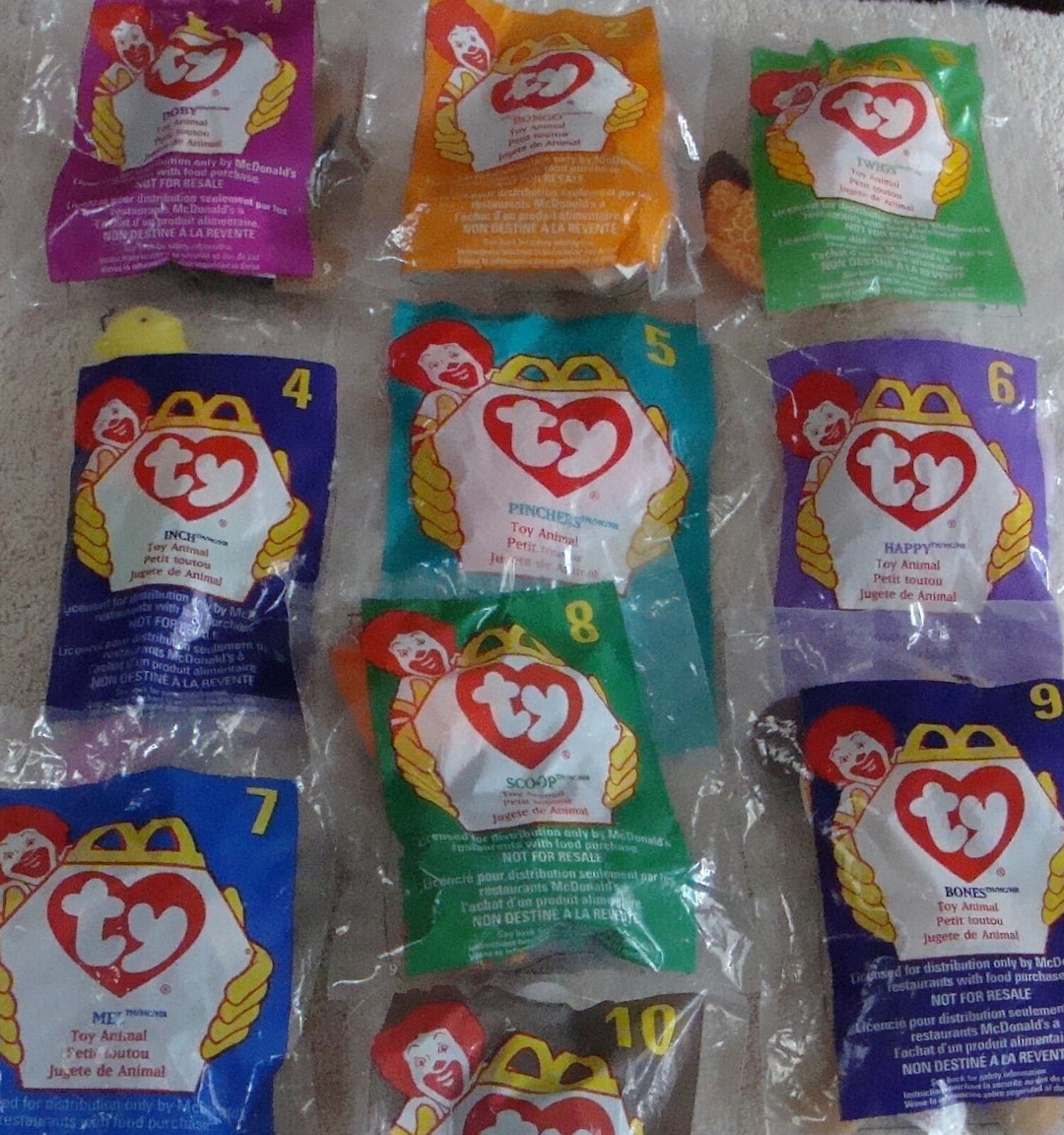 1998 Mcdonalds Ty Teenie Beanie Babies, Complete 12 Piece Set in ...