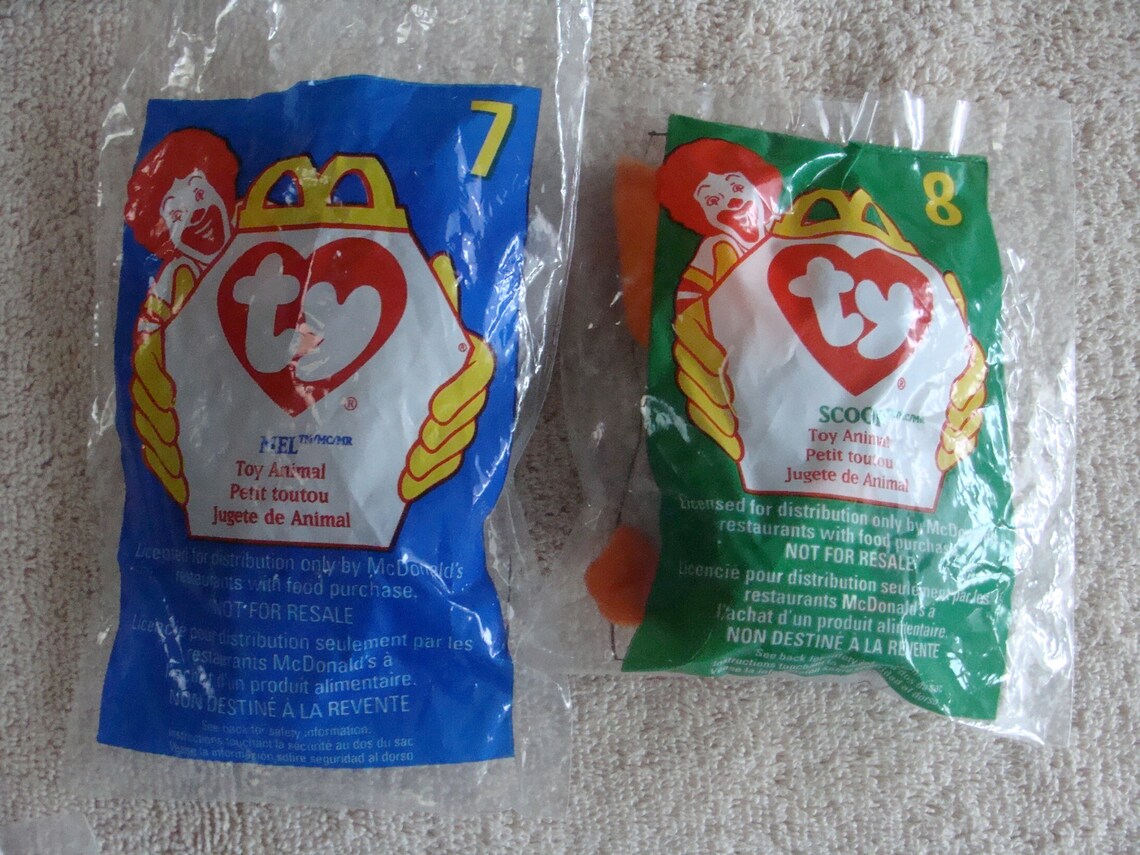 1998 Mcdonalds Ty Teenie Beanie Babies, Complete 12 Piece Set in ...