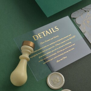 Clear Transparent Invitation, Formal Wedding Invitations, Clear Acrylic ...