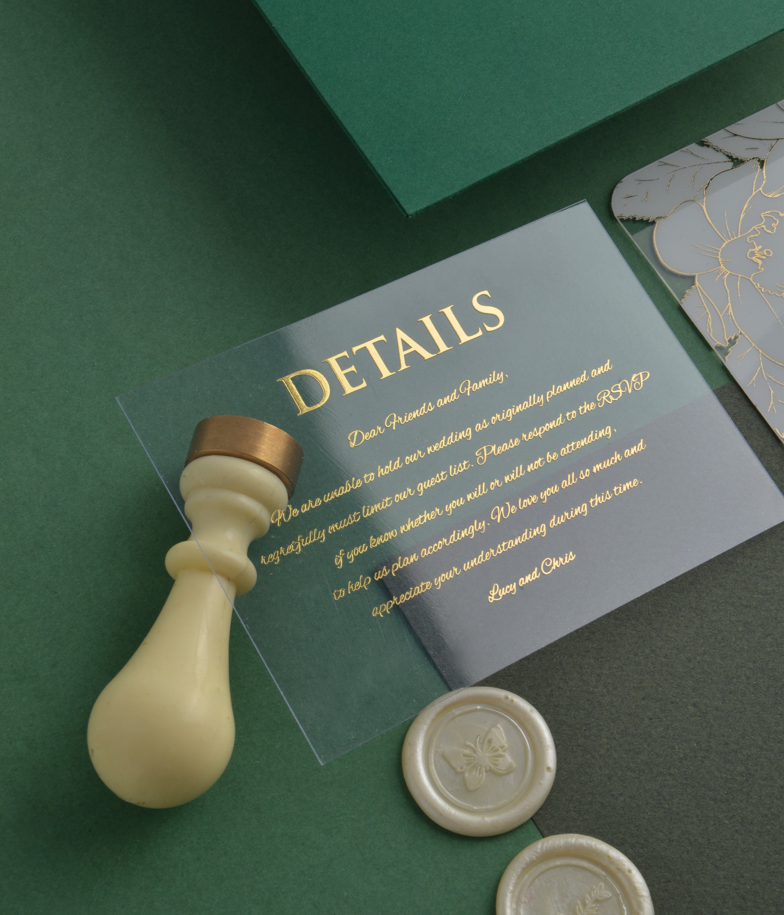 Clear Transparent Invitation Formal Wedding Invitations - Etsy