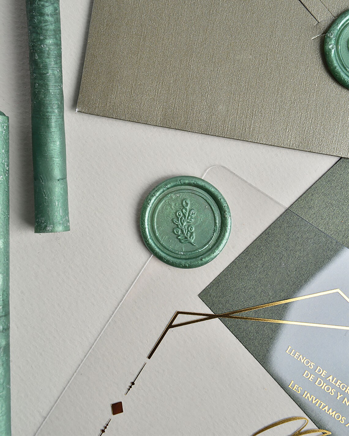 Personalised Self Adhesive Seal Emerald Green Wax Seal Stamp - Etsy