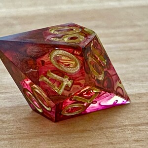Red Nebula, 8pc Polyhedral Dice Set - Etsy
