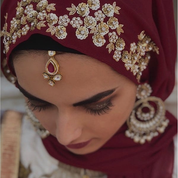 Burgundy Dress Hijab - Etsy