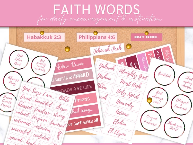 Christian Prayer Board Kit: Printable Collage for Prayer Requests ...