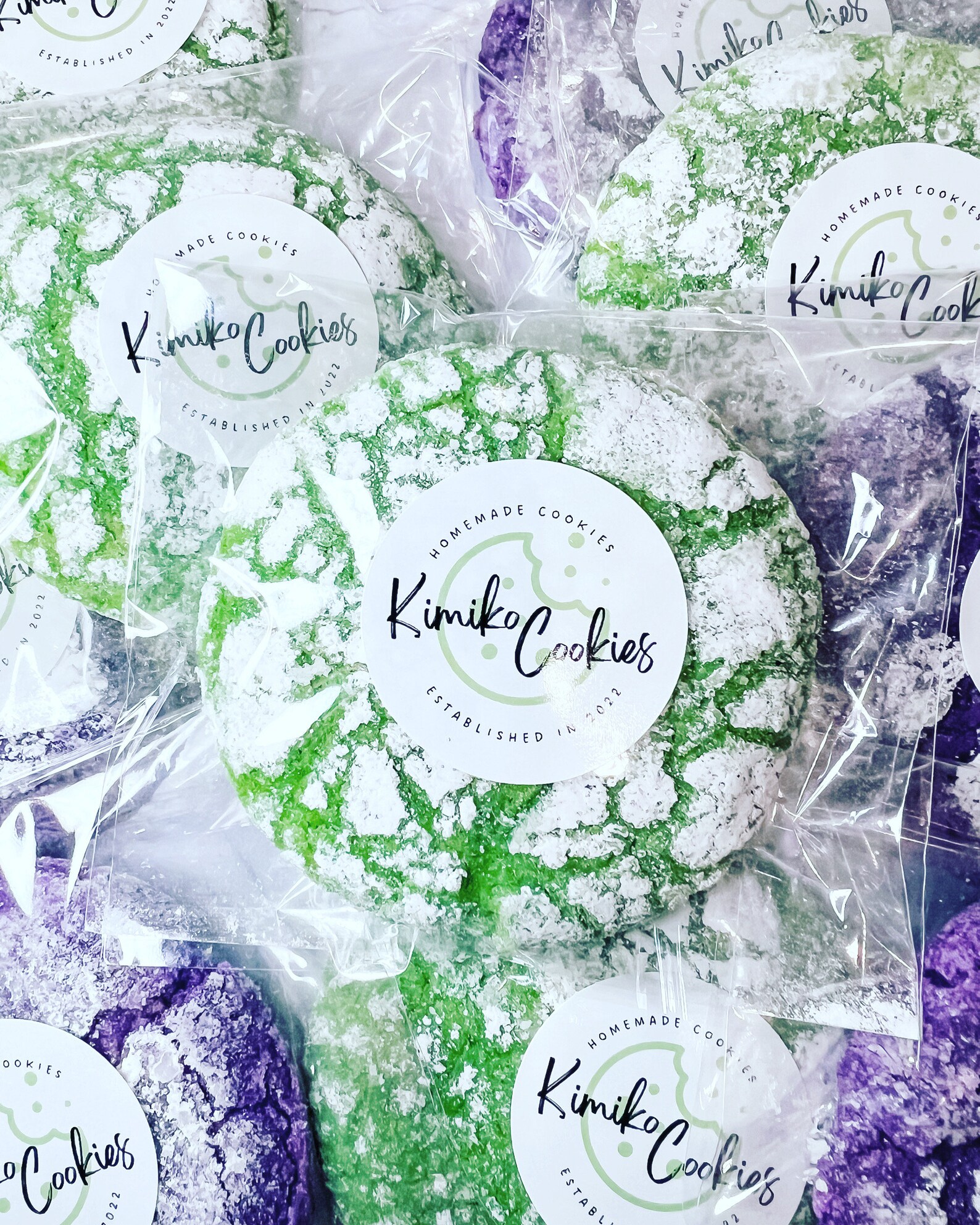 Ube and Buko Pandan Crinkle Cake Sugar Cookies - Etsy