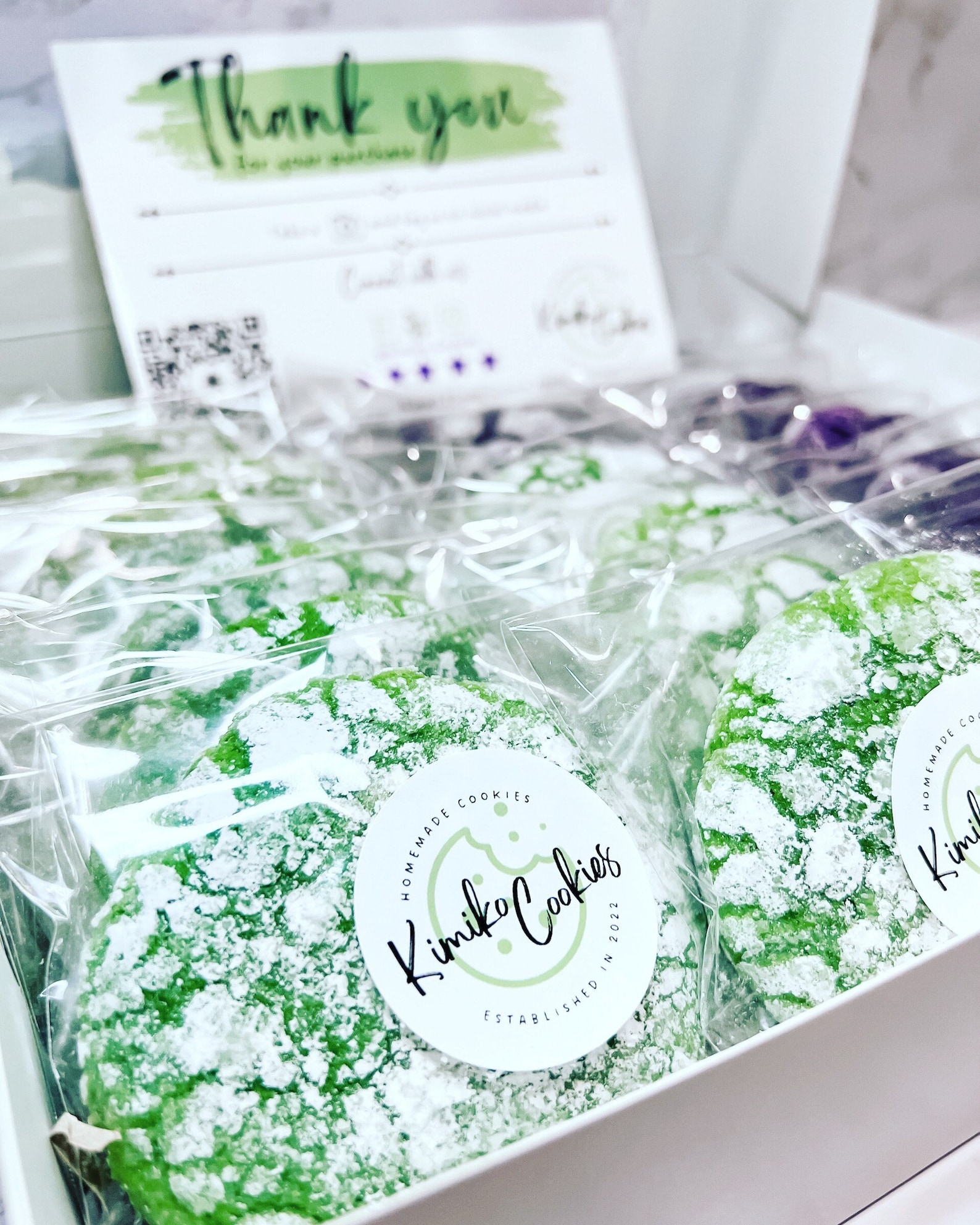 Ube and Buko Pandan Crinkle Cake Sugar Cookies - Etsy