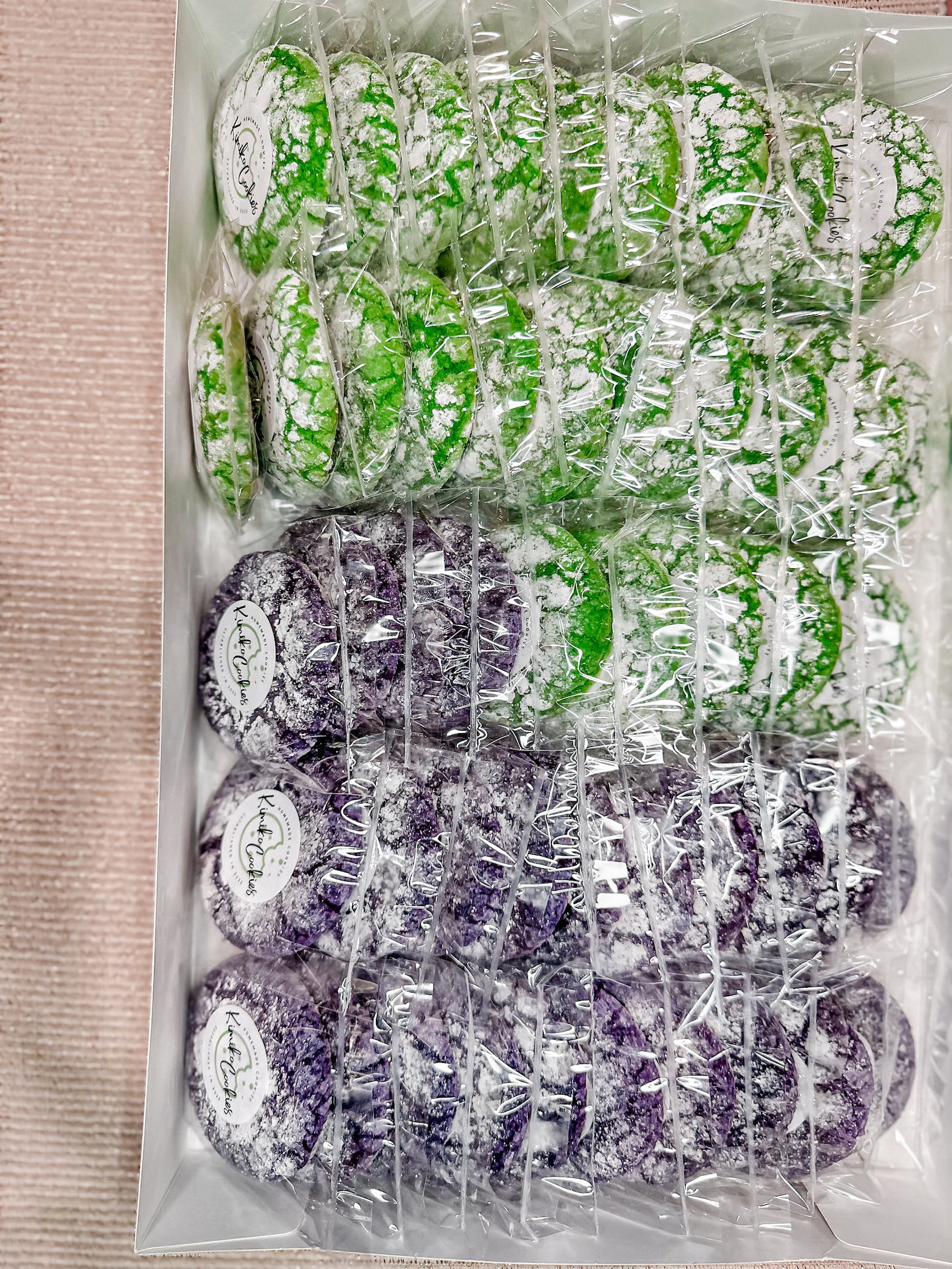 Ube and Buko Pandan Crinkle Cake Sugar Cookies - Etsy