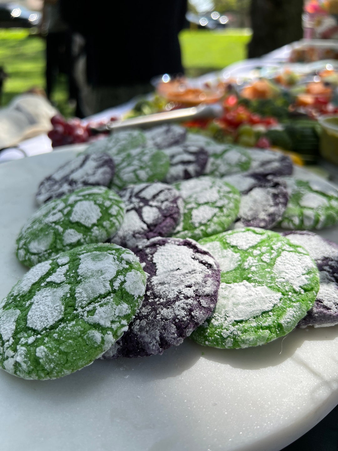 Ube and Buko Pandan Crinkle Cake Sugar Cookies - Etsy Australia