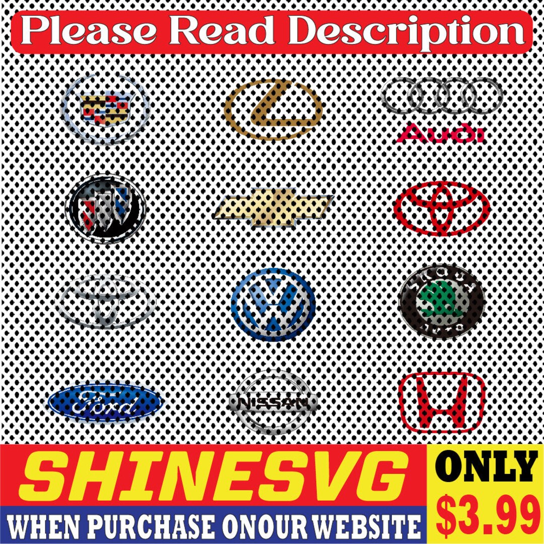 Bundle 12 Files Car Brands Logos Svg Car Cutting File Car - Etsy