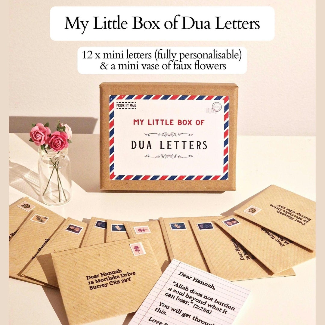 My Little Box of Dua Letters | Letterbox Gifts | Islamic Gift ...