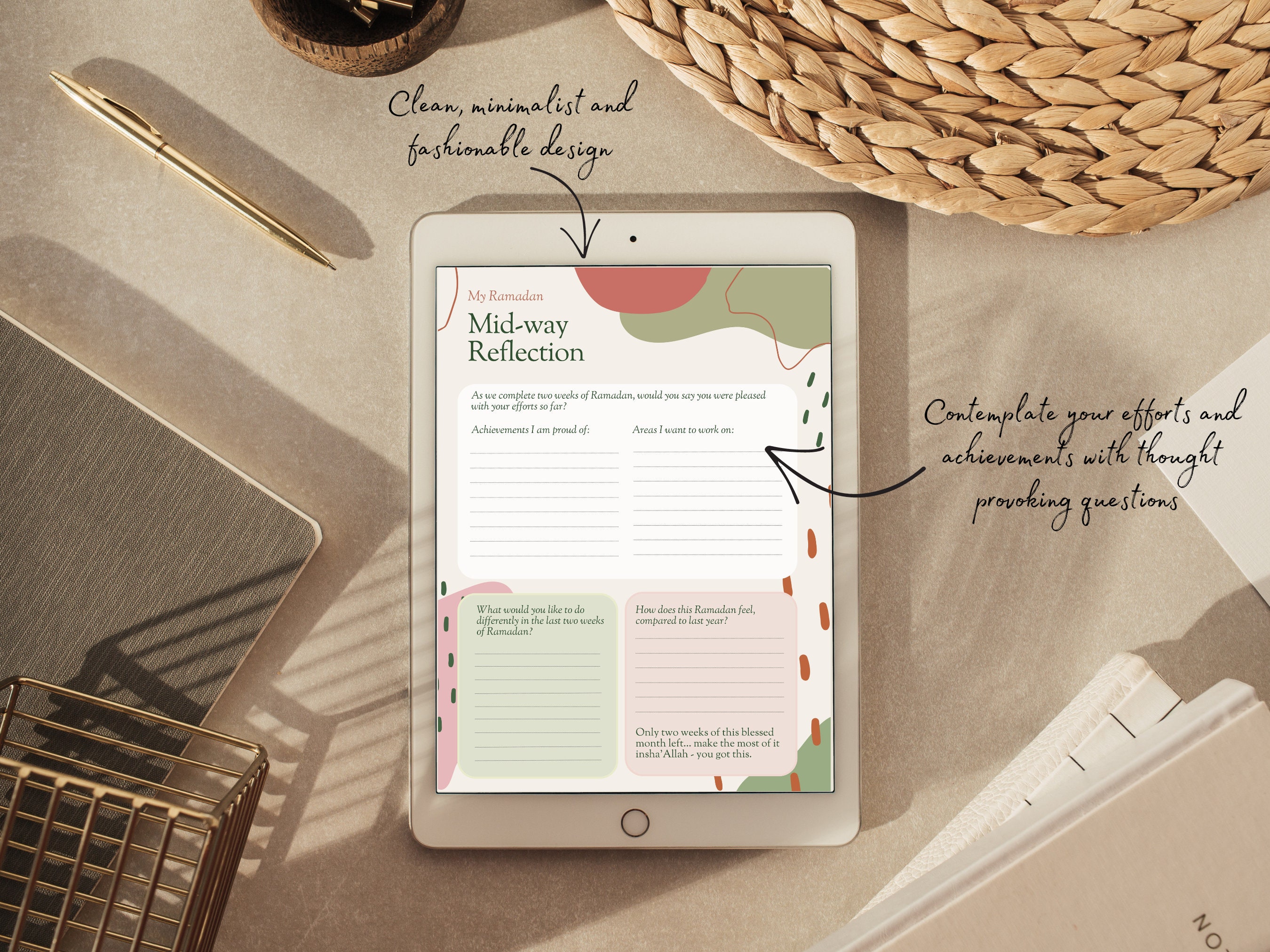 Ramadan Daily Digital Printable Planner 2023, Islamic Self Help ...