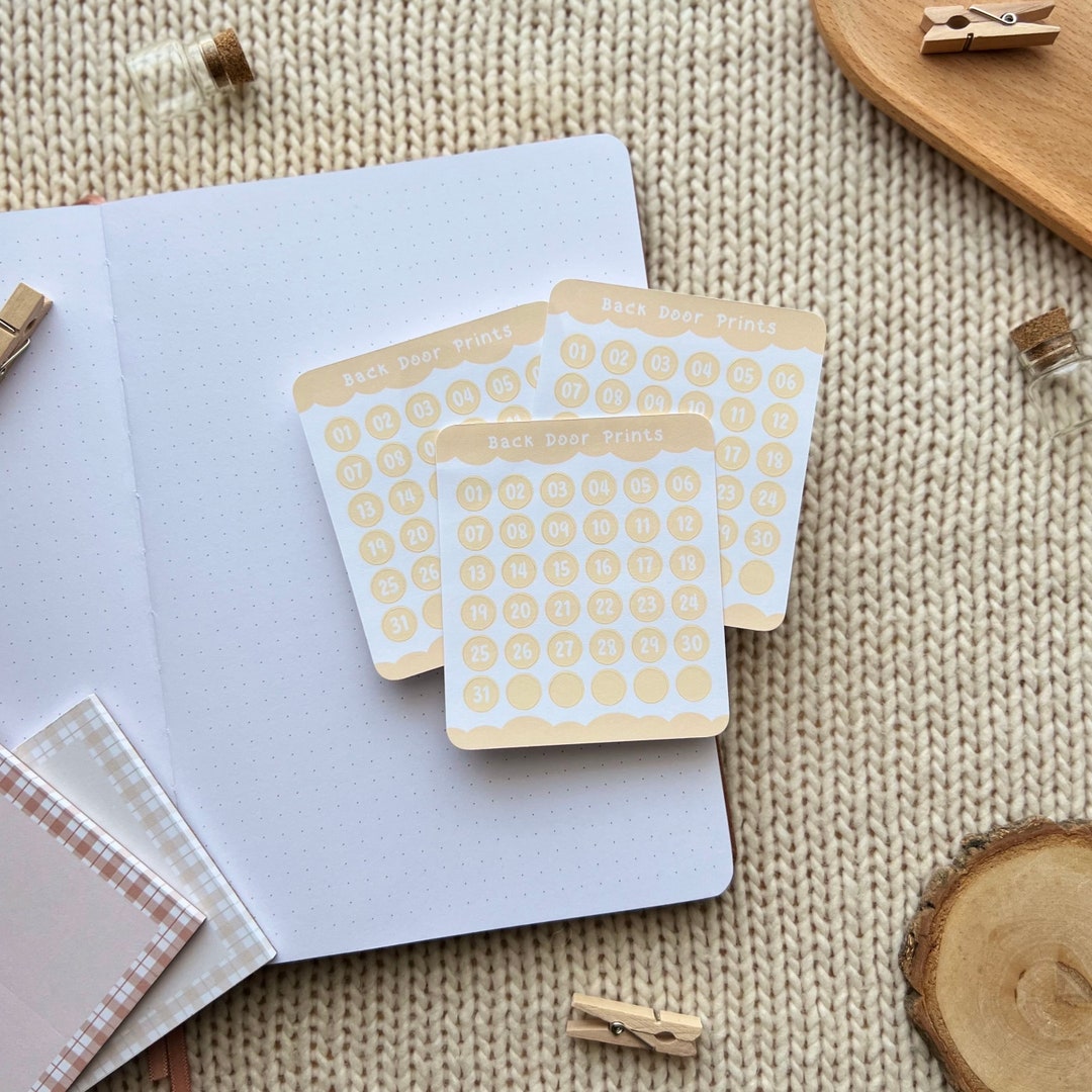 Numbers Sticker Sheet Café Cake Series Honey Dates - Etsy