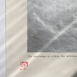 The Unknown / Word Art Ink Poem Acrylic Typography Letters Writing ...