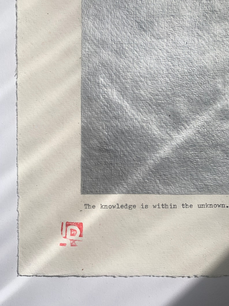 The Unknown / Word Art Ink Poem Acrylic Typography Letters Writing ...