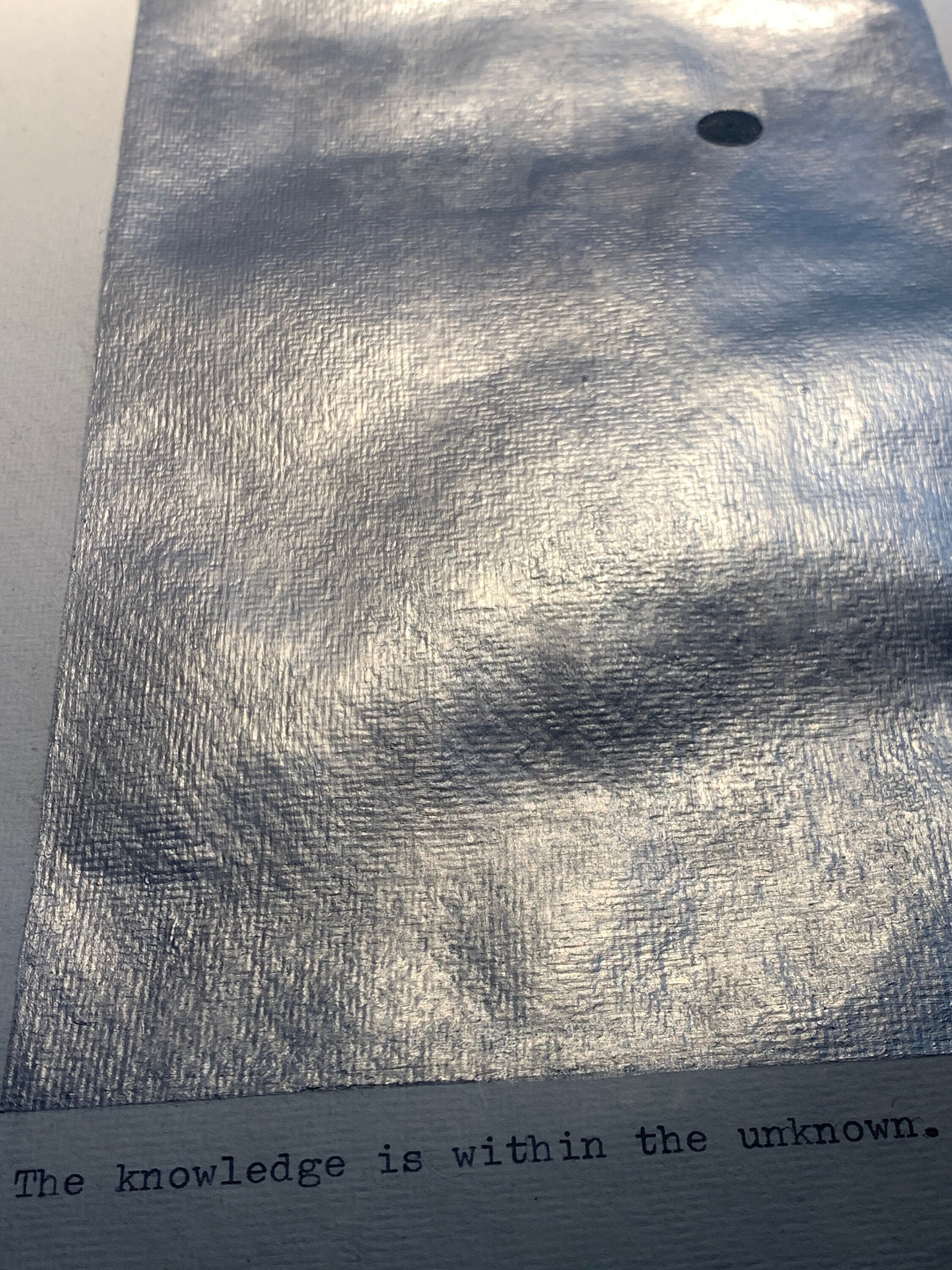 The Unknown / Word Art Ink Poem Acrylic Typography Letters Writing ...