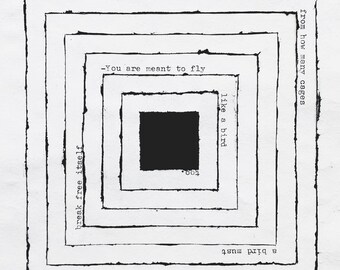 Memo[t]ree / Word Art Ink Poem Sumi-e Typography Letters Writing Enso ...