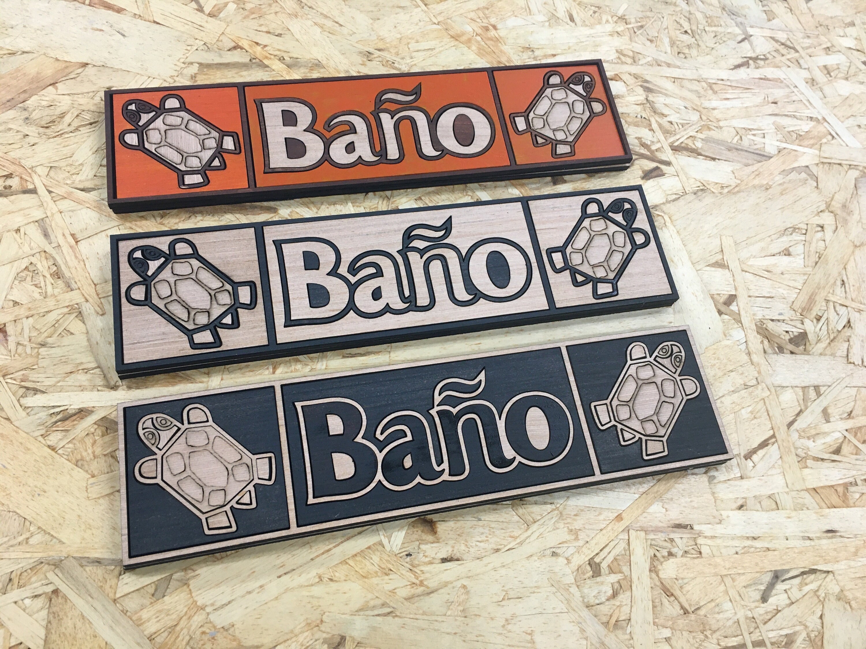 Baño Door Sign Toilet Door Sign Bathroom in Multiple - Etsy