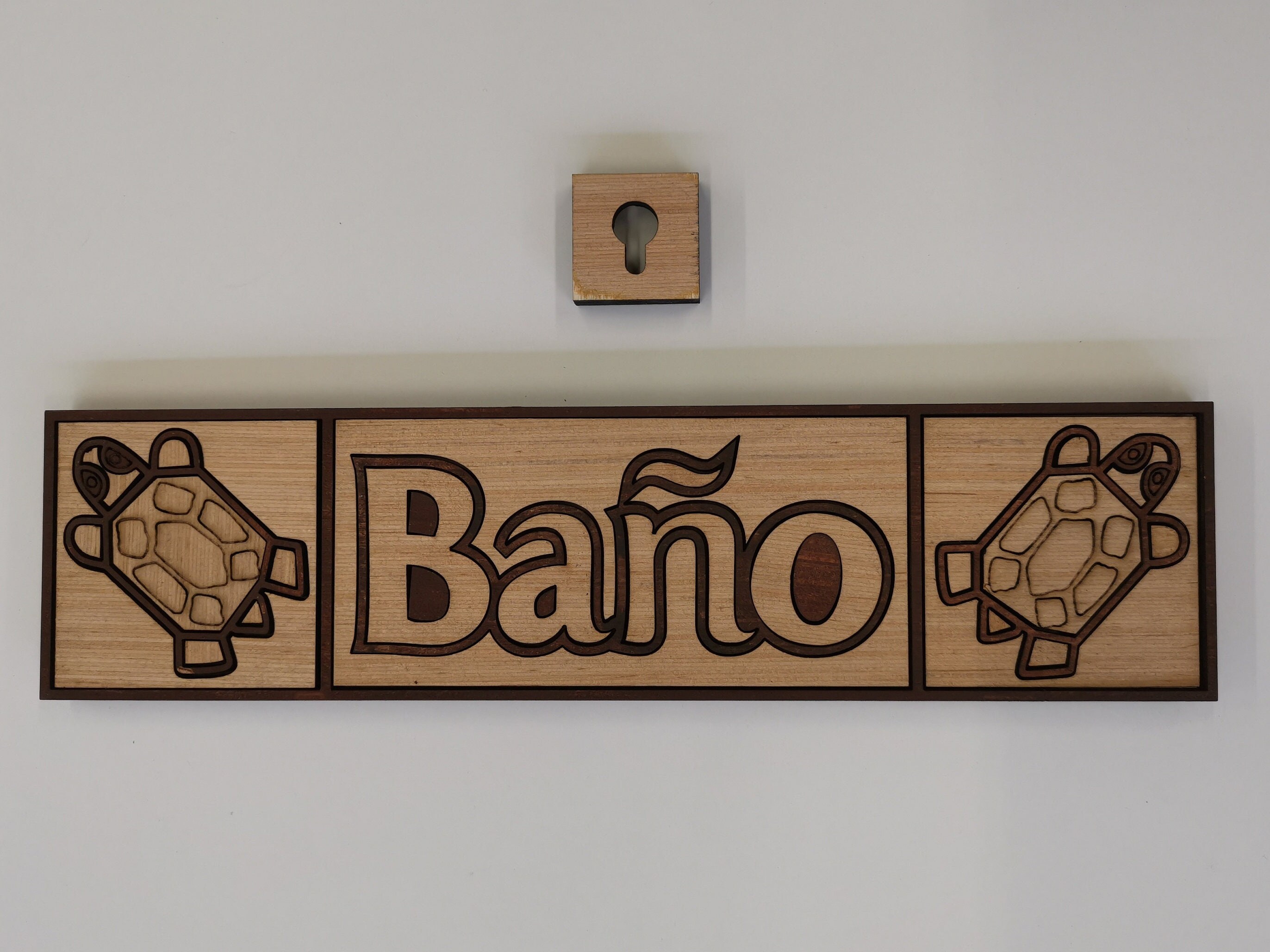 Baño Door Sign, Toilet Door Sign, Bathroom in Multiple Languages ...