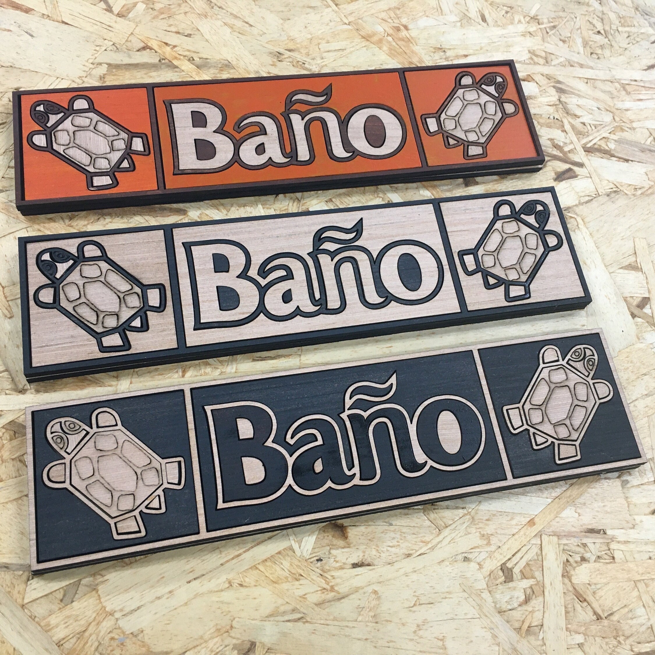 Baño Door Sign, Toilet Door Sign, Bathroom in Multiple Languages ...