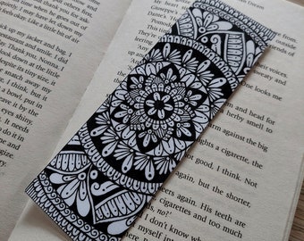 Handmade Mandala Bookmarks Laminated Bookmark Watercolor and - Etsy