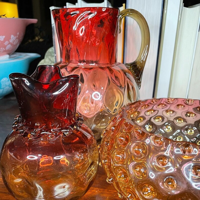 Amberina Glass - Etsy