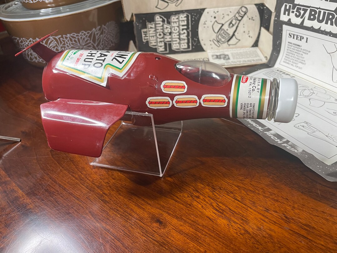 Vintage 1986 Heinz Ketchup H-57 Burger Blaster Spaceship - Etsy