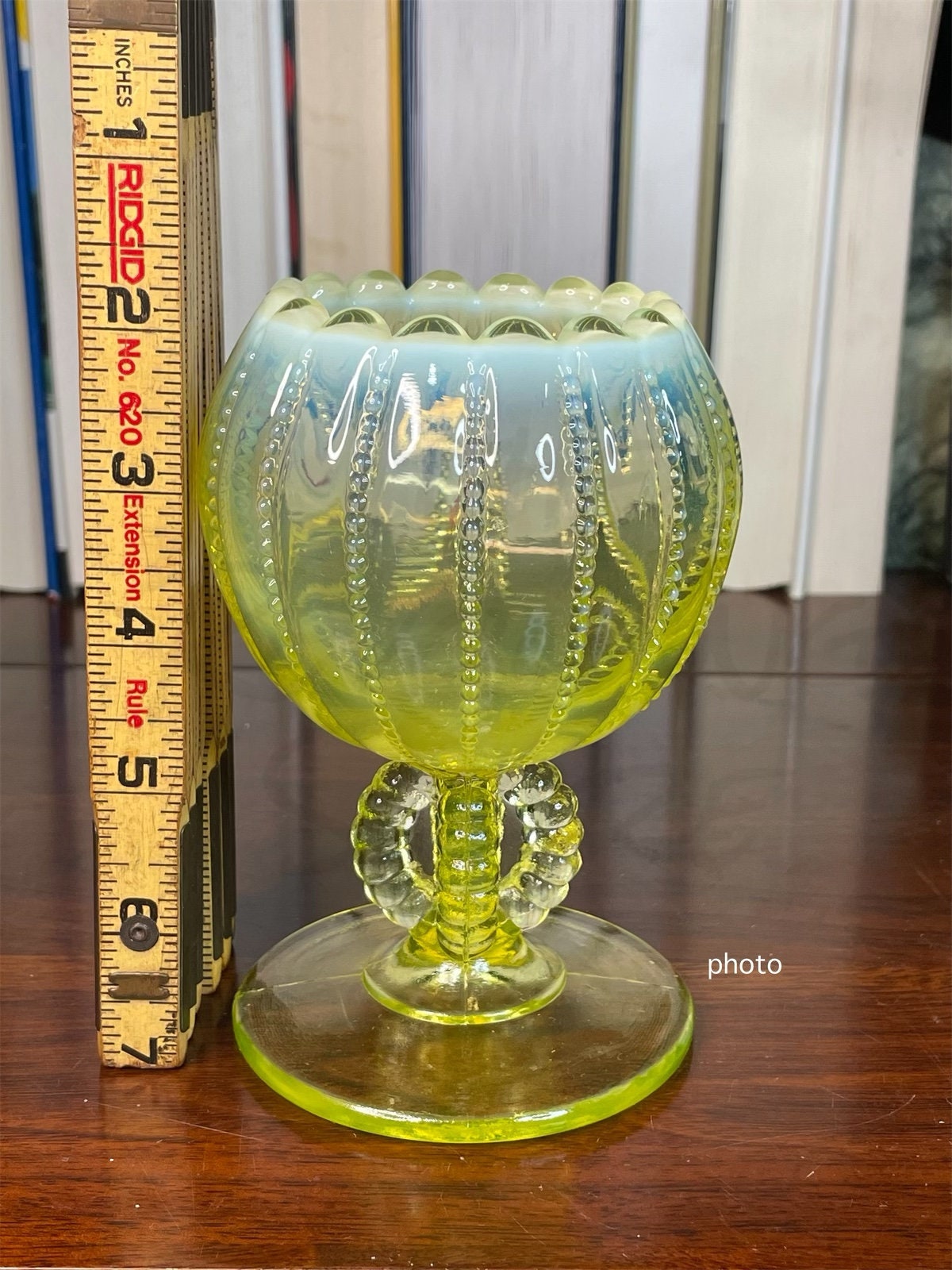 Vintage Northwood/fenton Topaz Opalescent Vaseline Glass Choice - Etsy