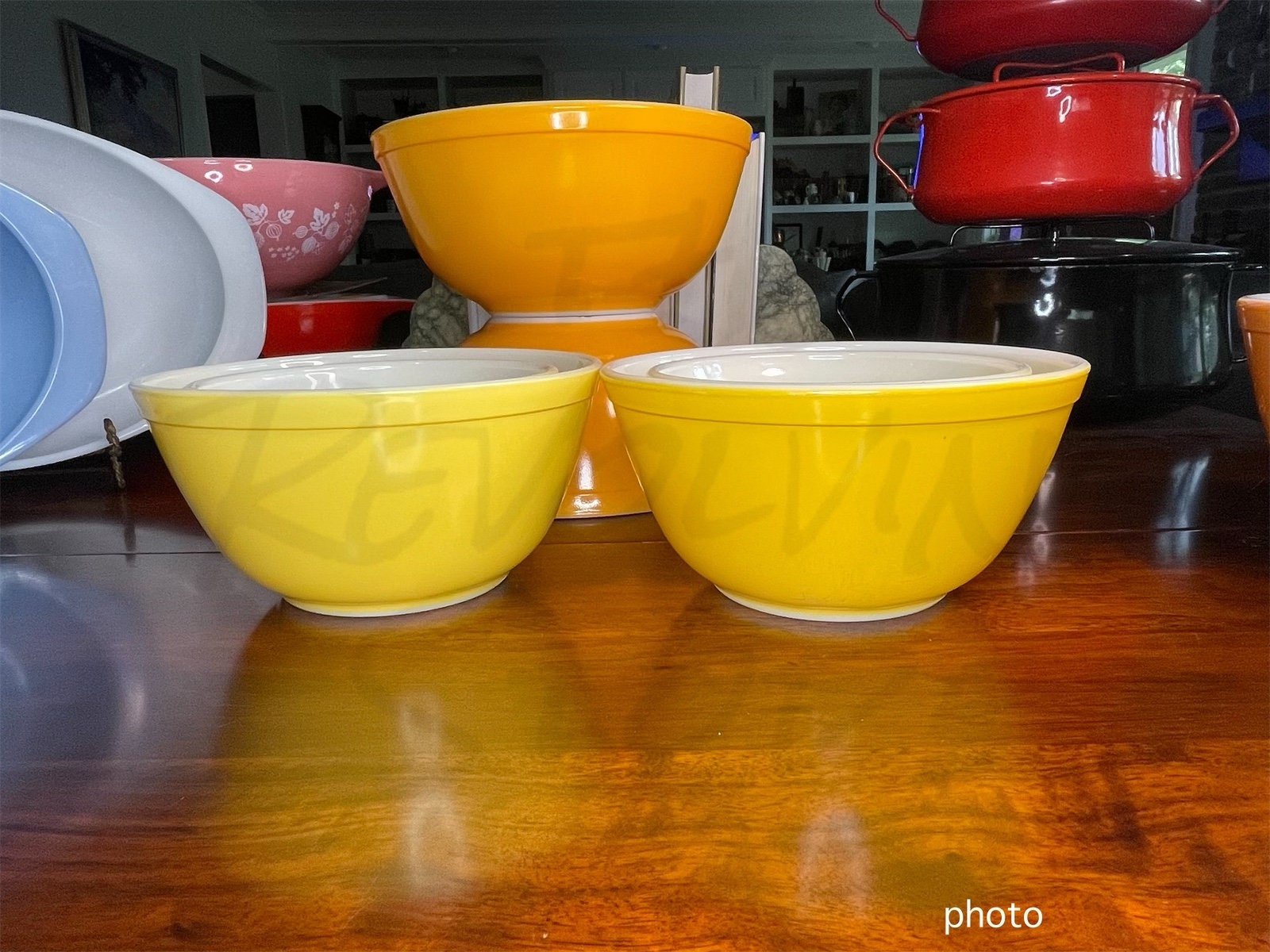 3pc Pyrex Orange & Yellow Mixing Bowl Set Choice - Etsy